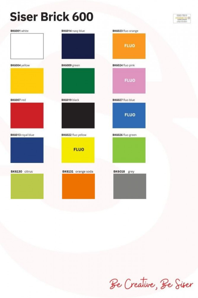 Siser Brick 600 Dicke Flexfolie für auffällige Textilgestaltung (0,6 mm ...