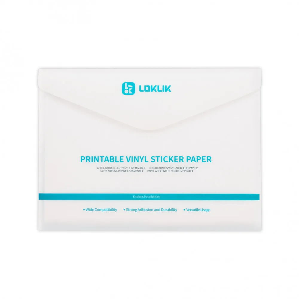 LOKLiK mattes bedruckbares Stickerpapier DIN A4 20 Blatt | plotterfolie ...
