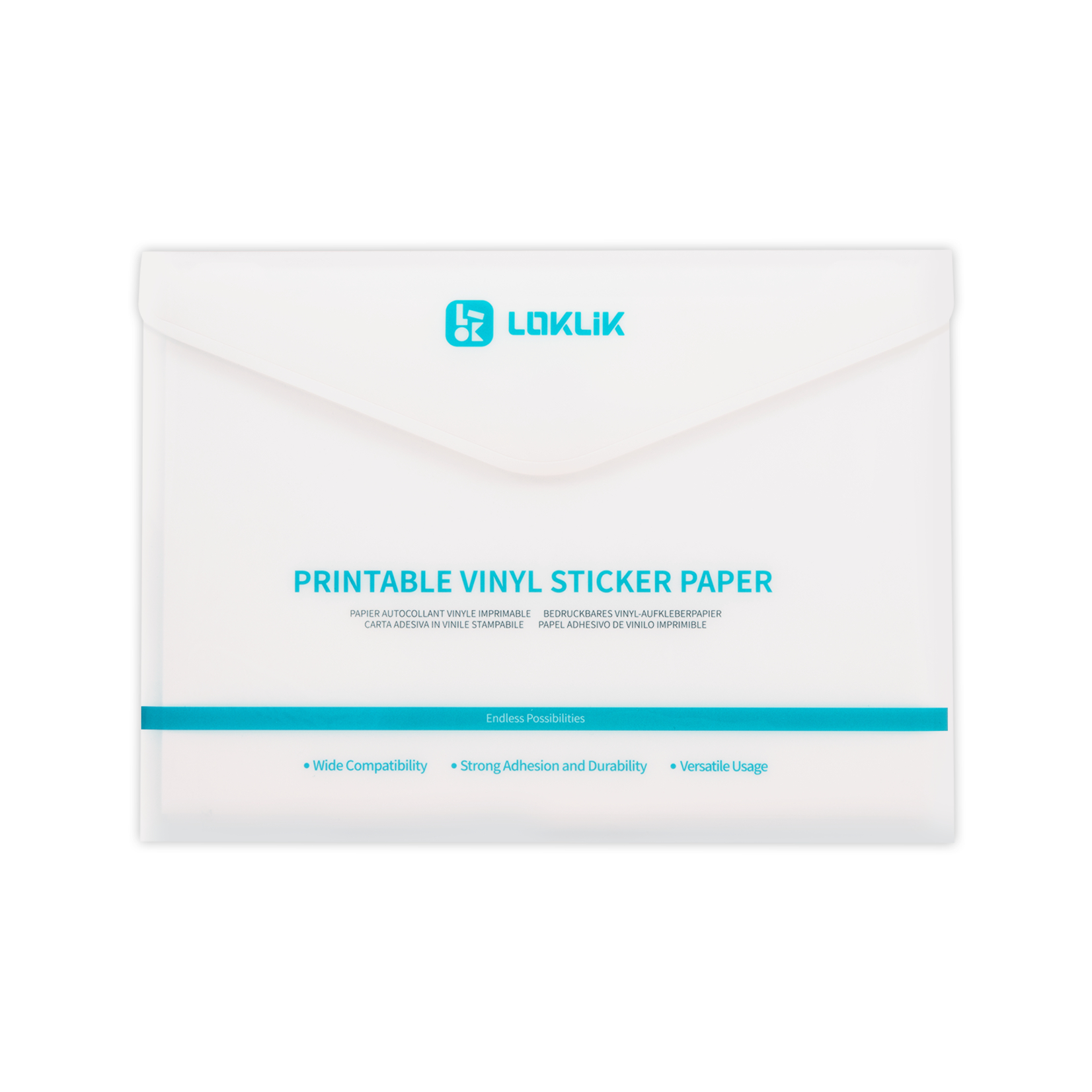 LOKLiK mattes bedruckbares Stickerpapier DIN A4 20 Blatt | plotterfolie ...